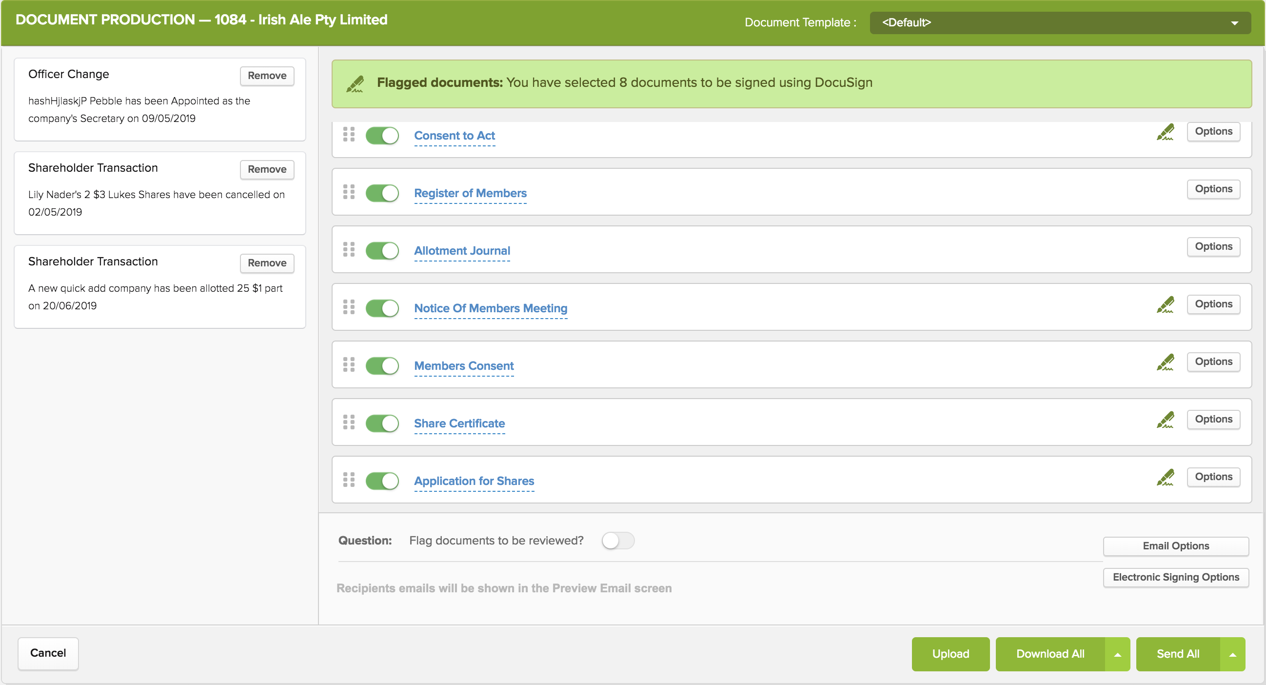 Document Production – CAS 360 Australia