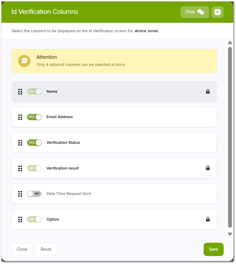 ID Verification Screen – CAS 360 Australia