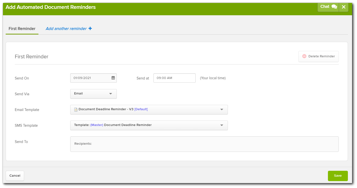 Automated Document Reminders – CAS 360 Australia
